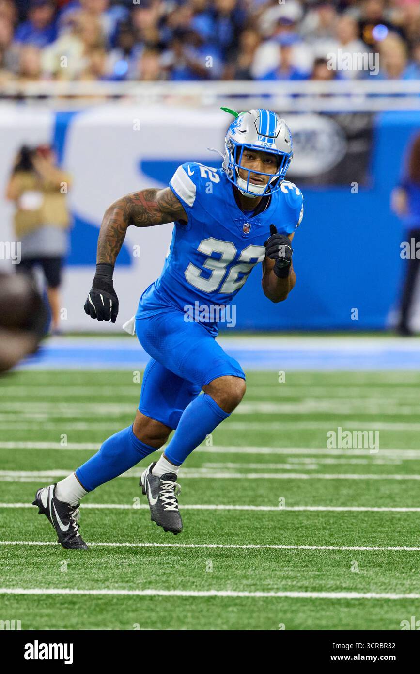 Detroit Lions safety Brian Branch (32) pursues a play against the ...