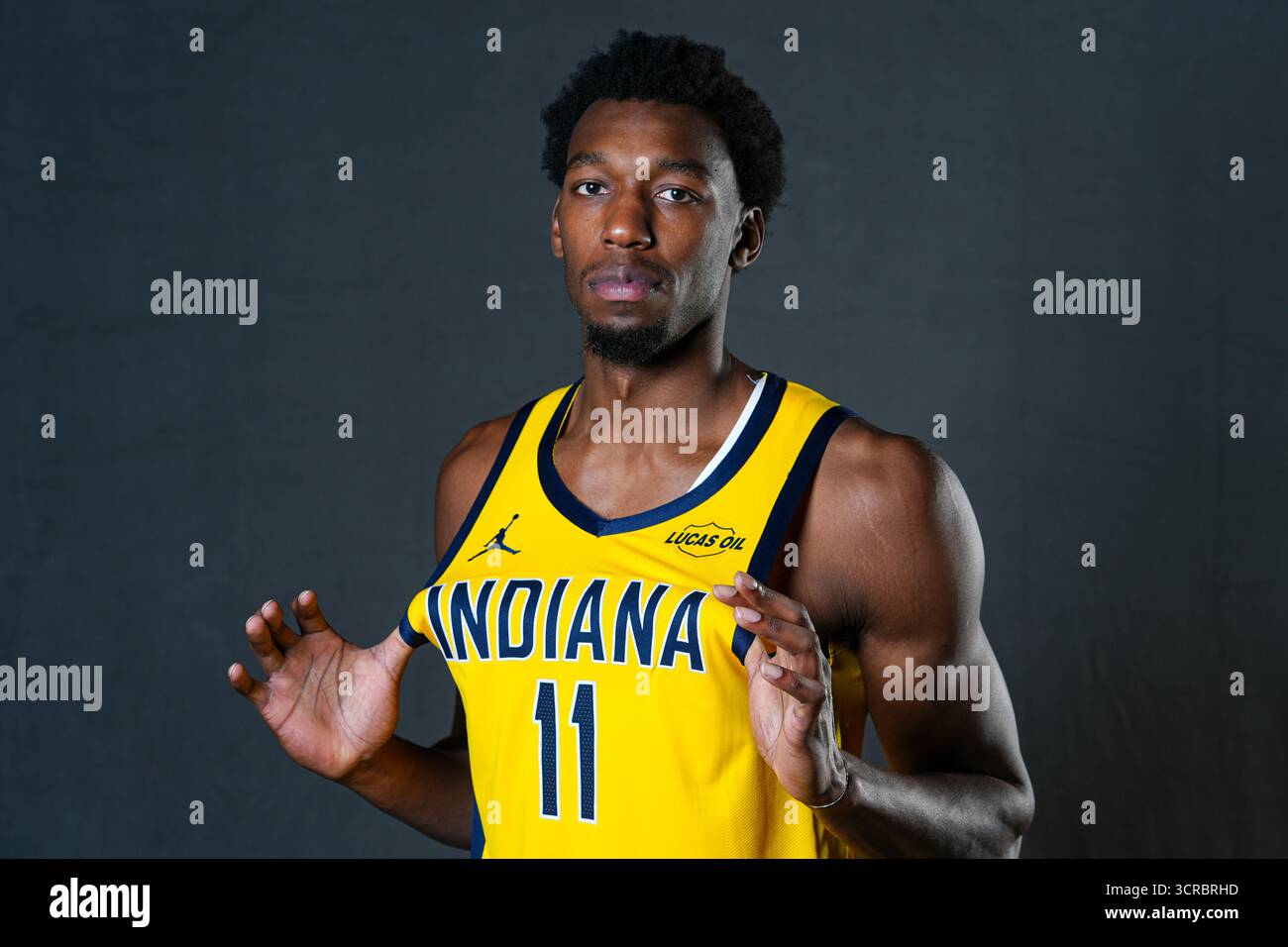 Indiana Pacers center James Wiseman (11) poses for a photo during the ...