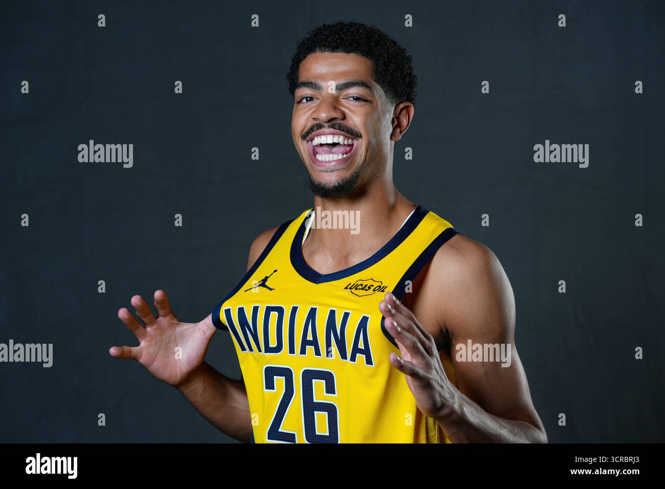 Indiana Pacers guard Ben Sheppard (26) poses for a photo during the NBA ...