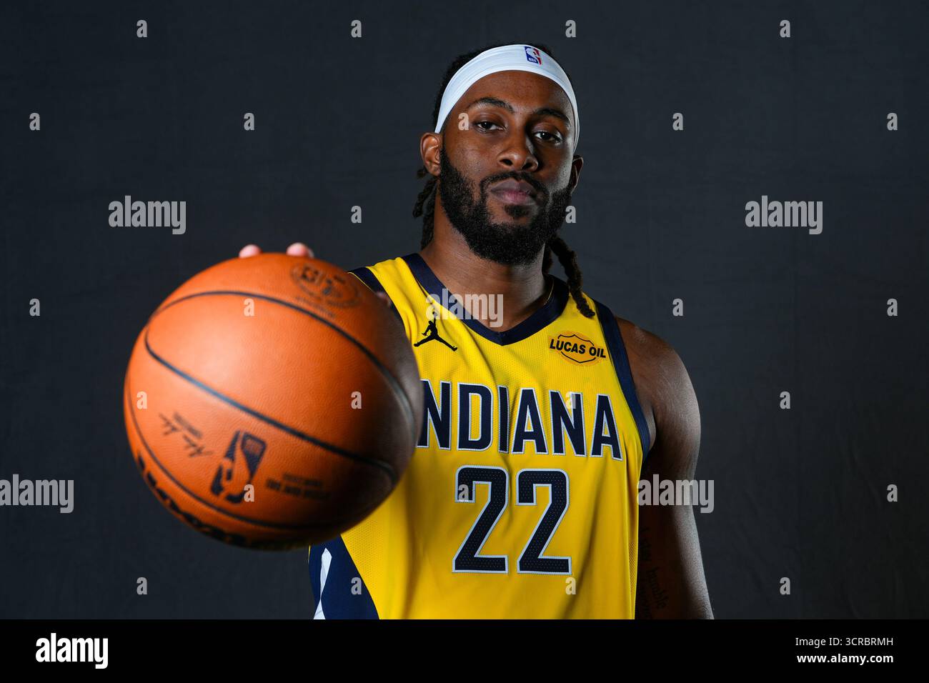 Indiana Pacers forward Isaiah Jackson (22) poses for a photo during the ...