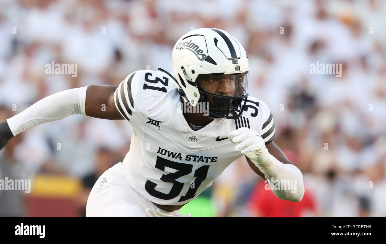 Iowa State defensive back Marcus Neal Jr. (31) during an NCAA football ...