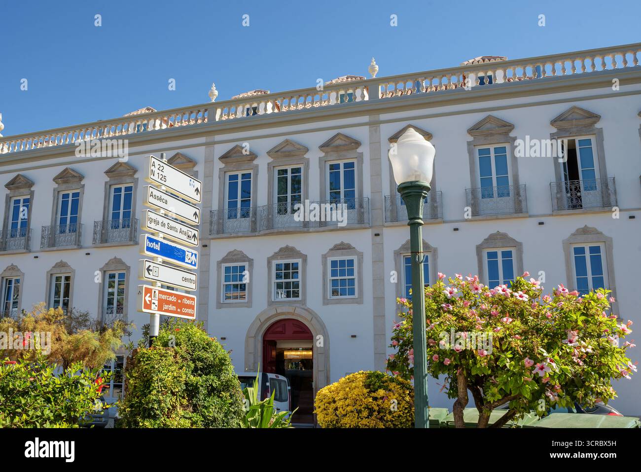 The Palacio De Tavira Hotel in Tavira, Portugal. The building has been ...