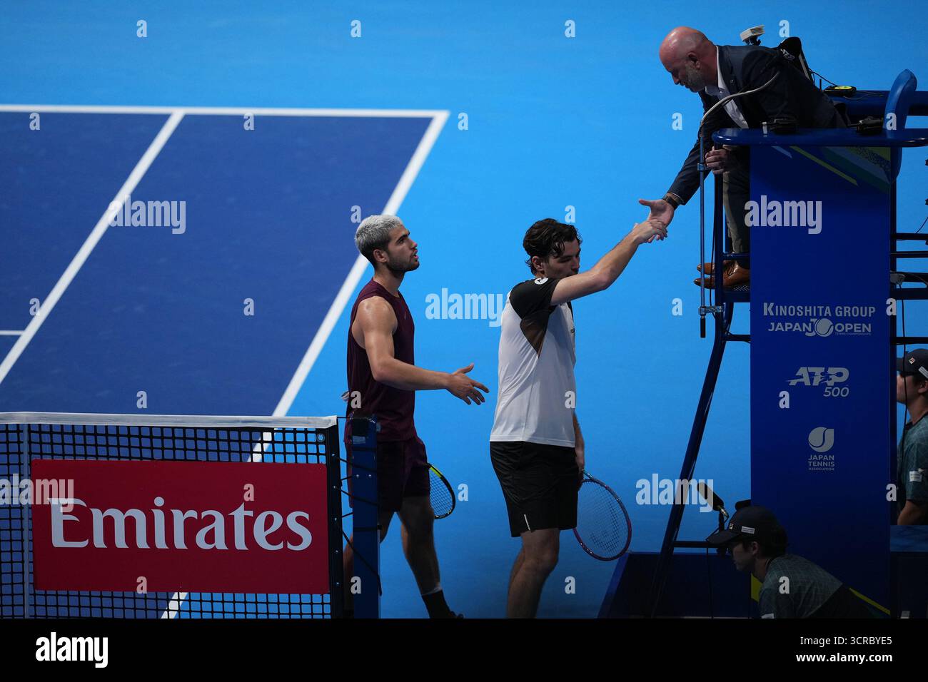 Tokyo, Japan. 30th September, 2025. Carlos Alcaraz of spain defeated ...