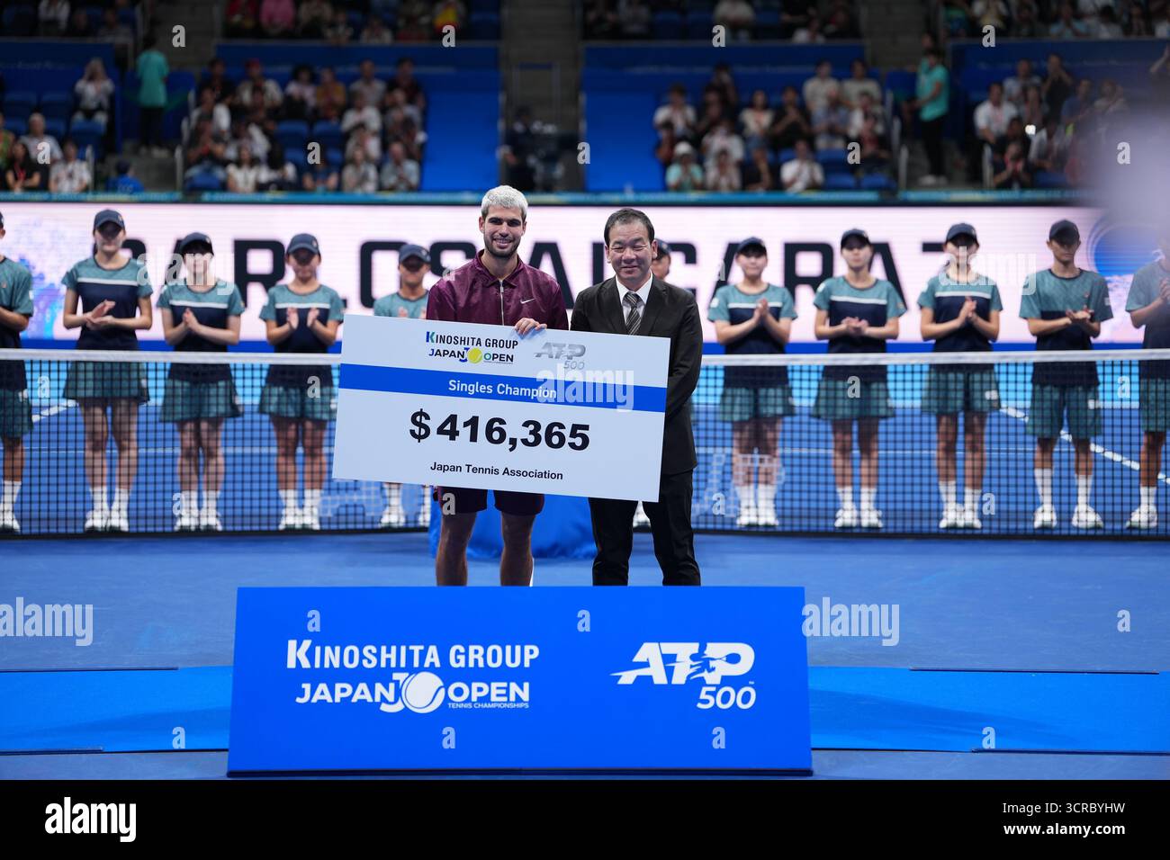 Tokyo, Japan. 30th September, 2025. Carlos Alcaraz of spain defeated ...