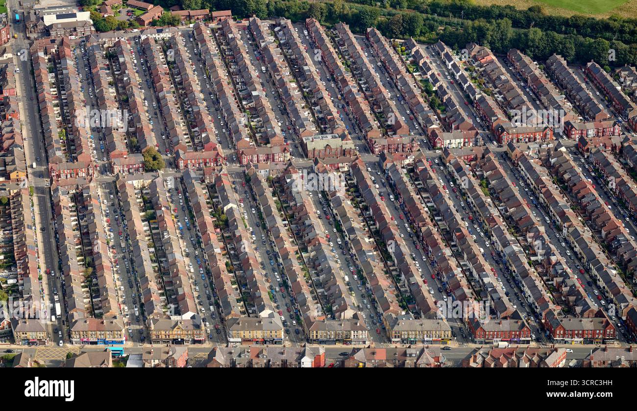 Victorian Terrace houses at Edge Hill, Liverpool, Merseyside, north ...