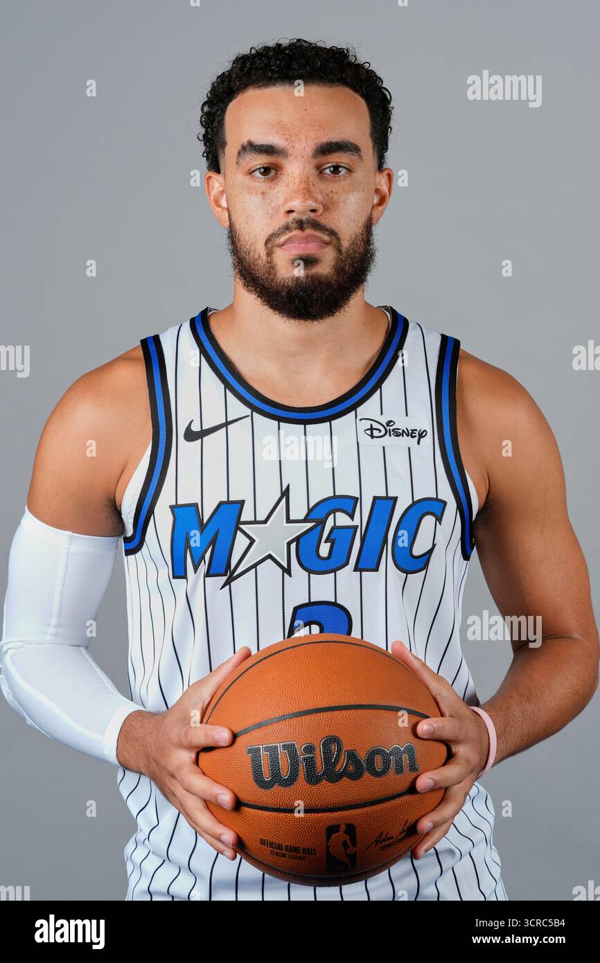 Orlando Magic guard Tyus Jones during the NBA basketball team's media ...