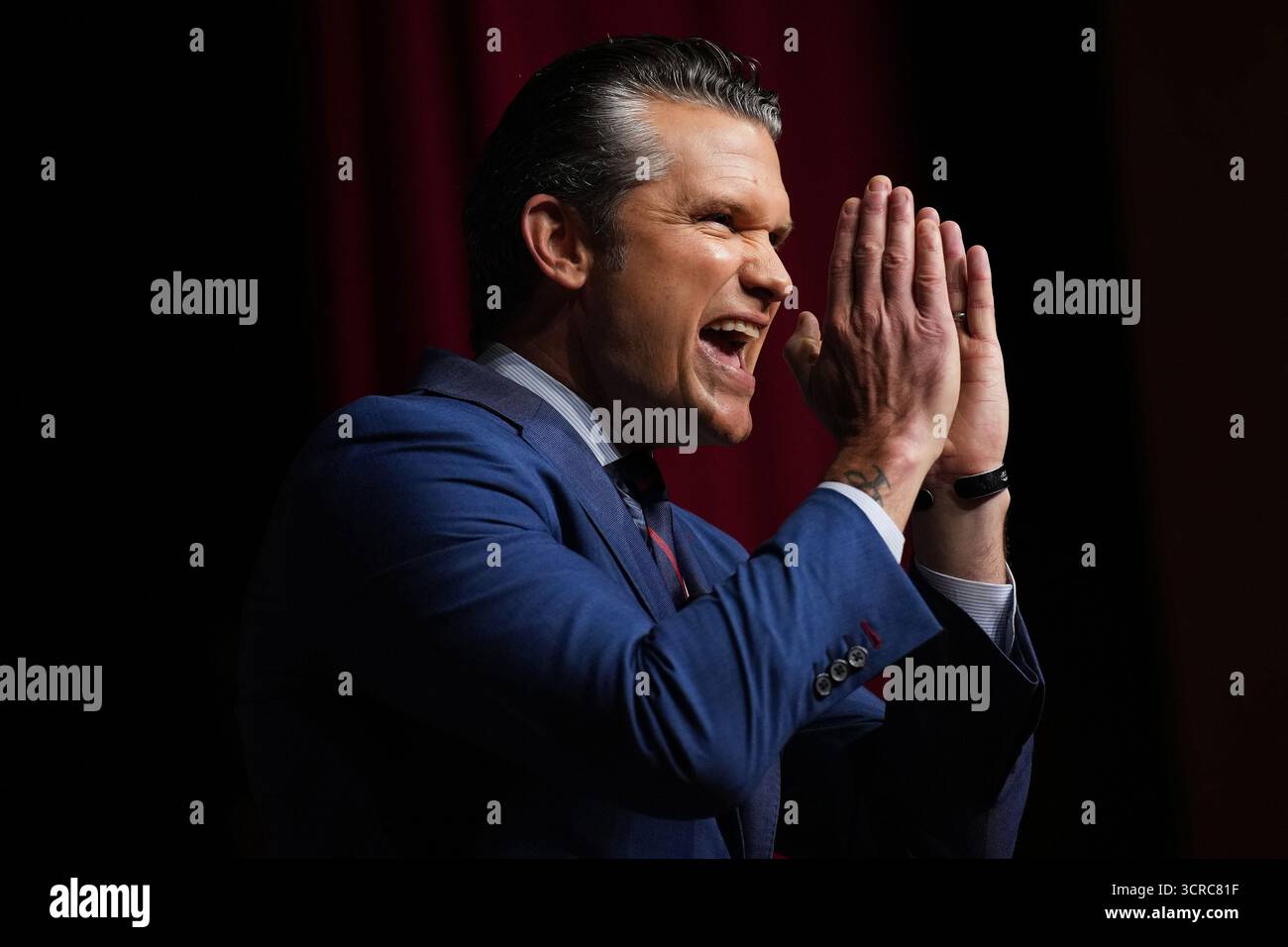 Secretary of Defense Pete Hegseth speaks to senior military leaders at ...