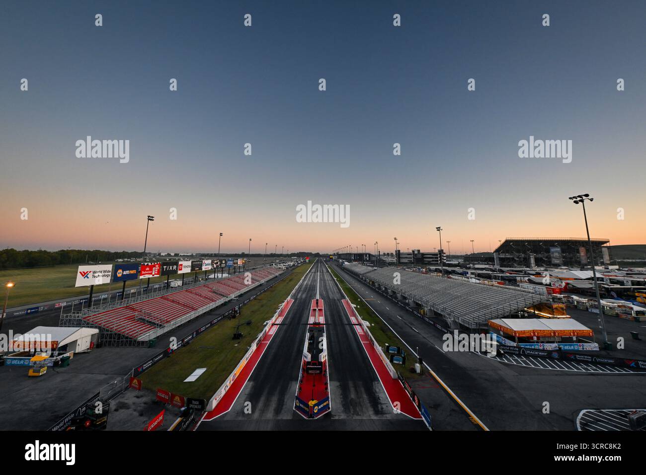 MADISON, IL - SEPTEMBER 26: A general view as the sun rises over the ...