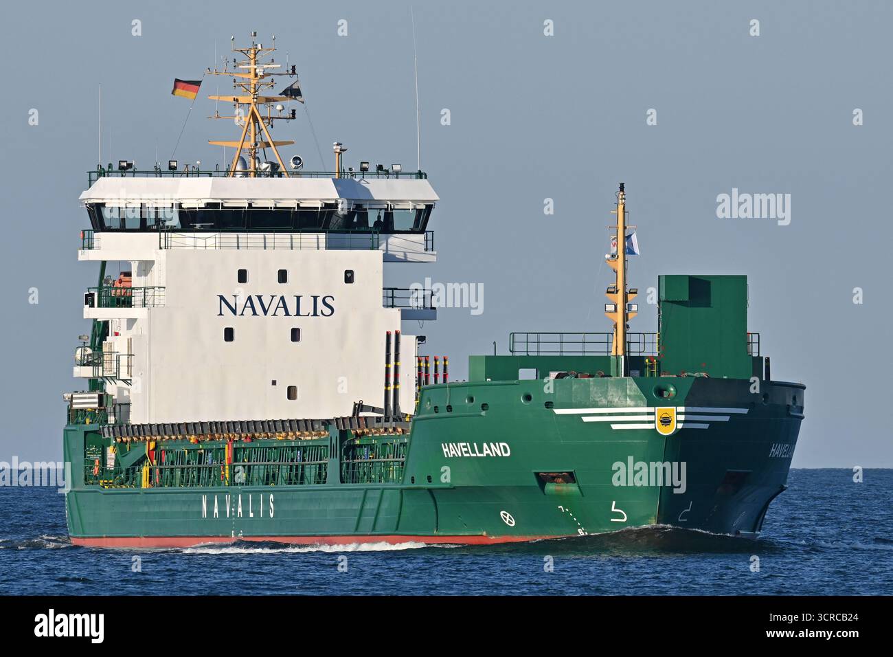 General Cargo Ship HAVELLAND at the Kiel Fjord Stock Photo - Alamy