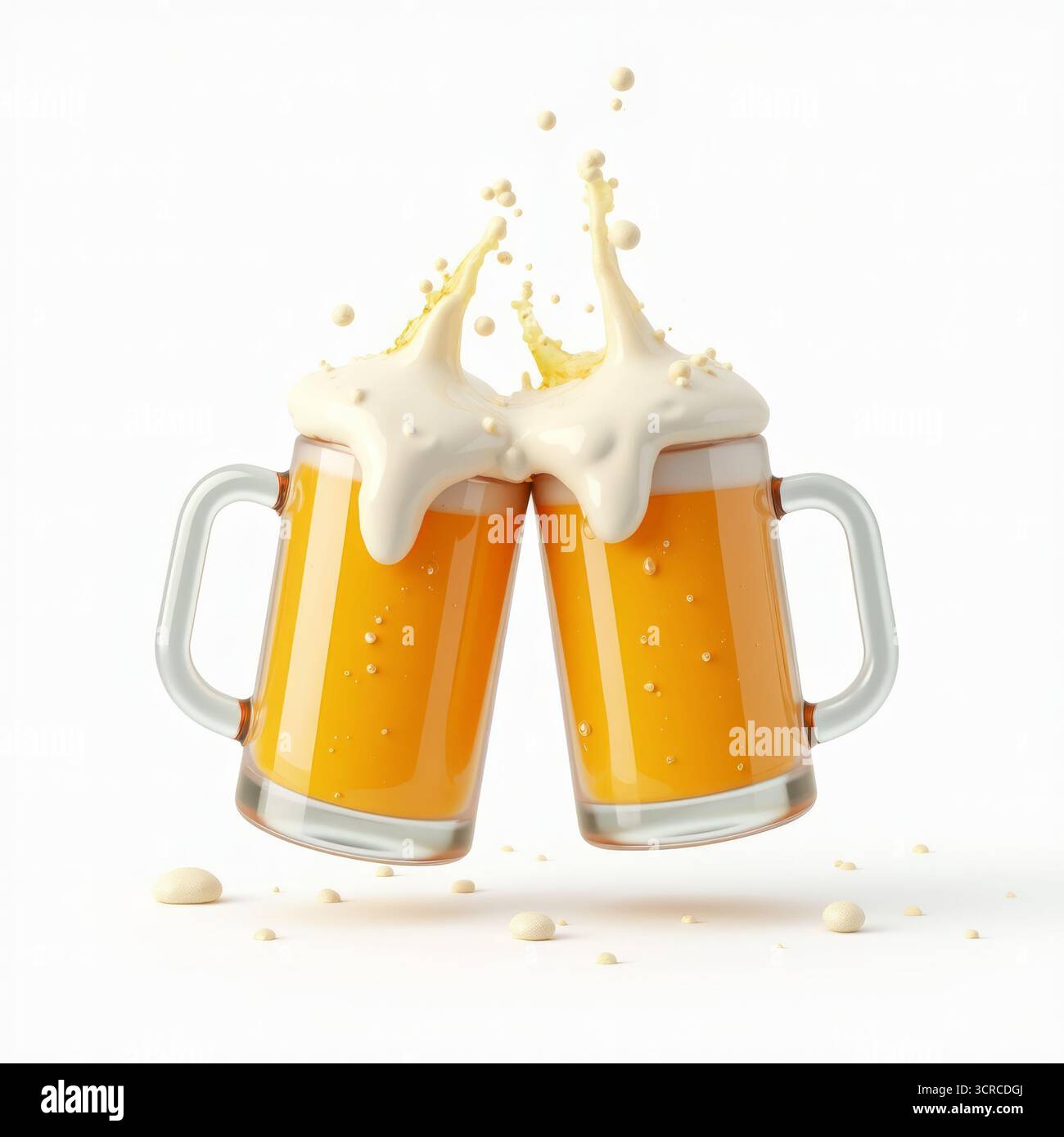 Beer mugs symbol Cut Out Stock Images & Pictures - Alamy