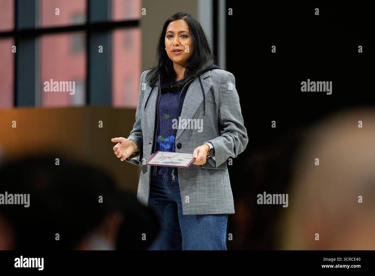 Avani Parakh speaks during an Amazon event in New York, Tuesday, Sept ...