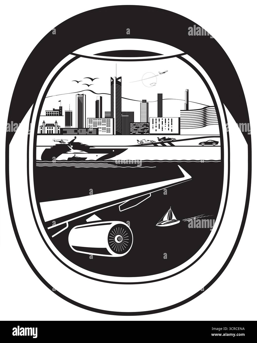 Airplane wing construction Stock Vector Images - Alamy