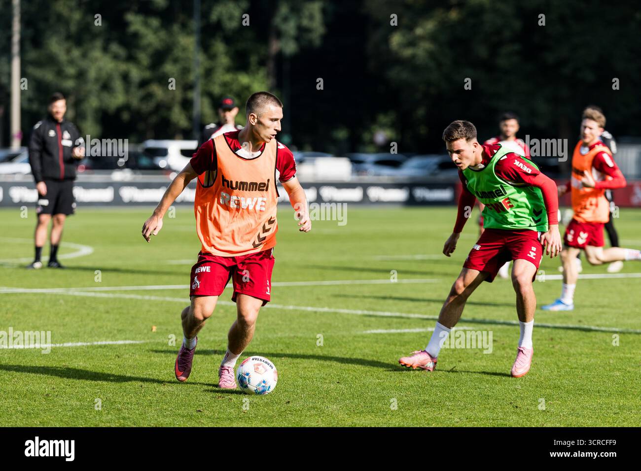 Zweikampf Kristoffer Lund (1. FC K?ln, 32), Said El Mala (1. FC K?ln, 13) Training 1. FC K?ln ...