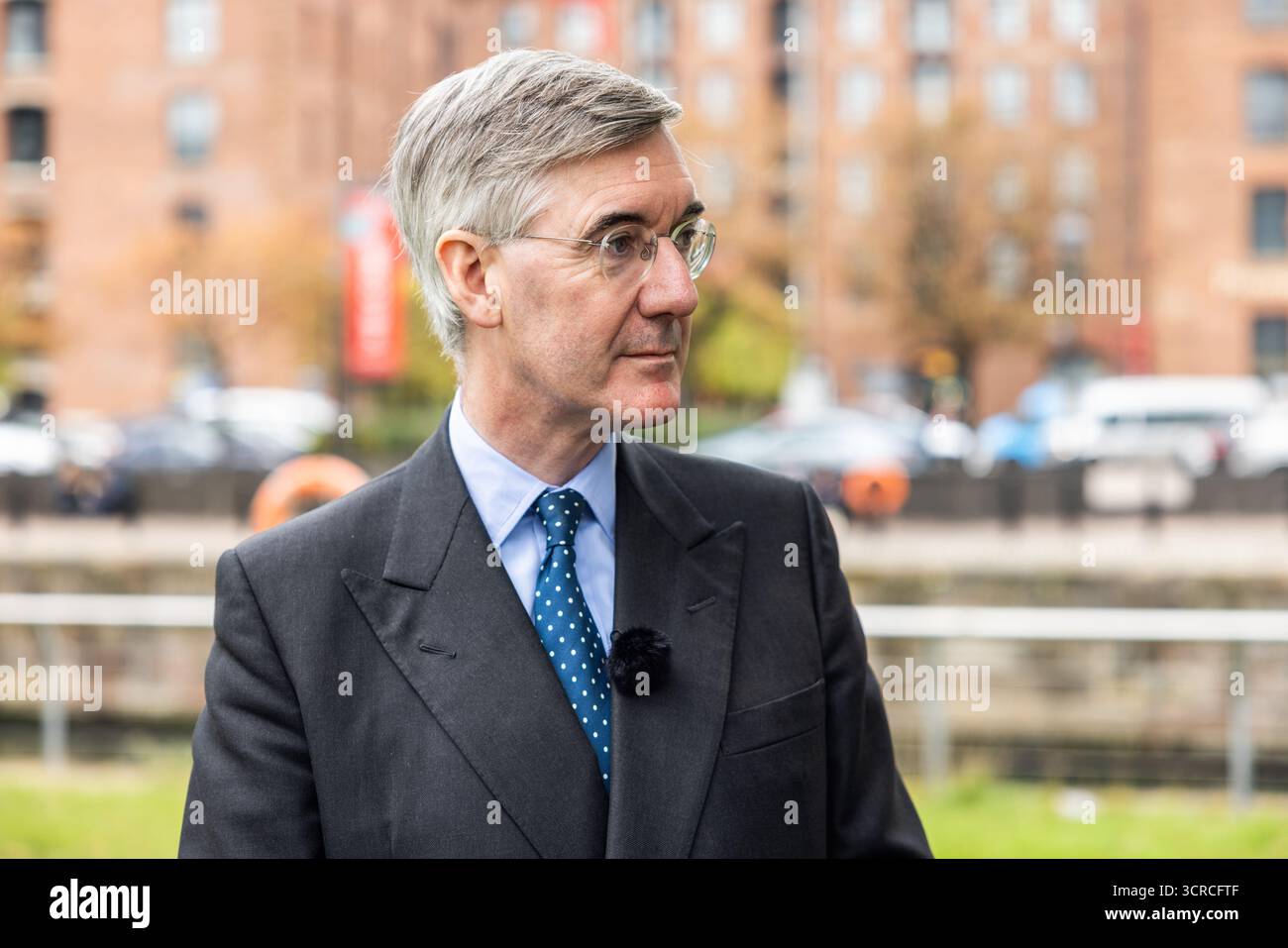 Liverpool, UK. 29 SEP, 2025. Former Conservative MP Jacob Rees Mogg ...