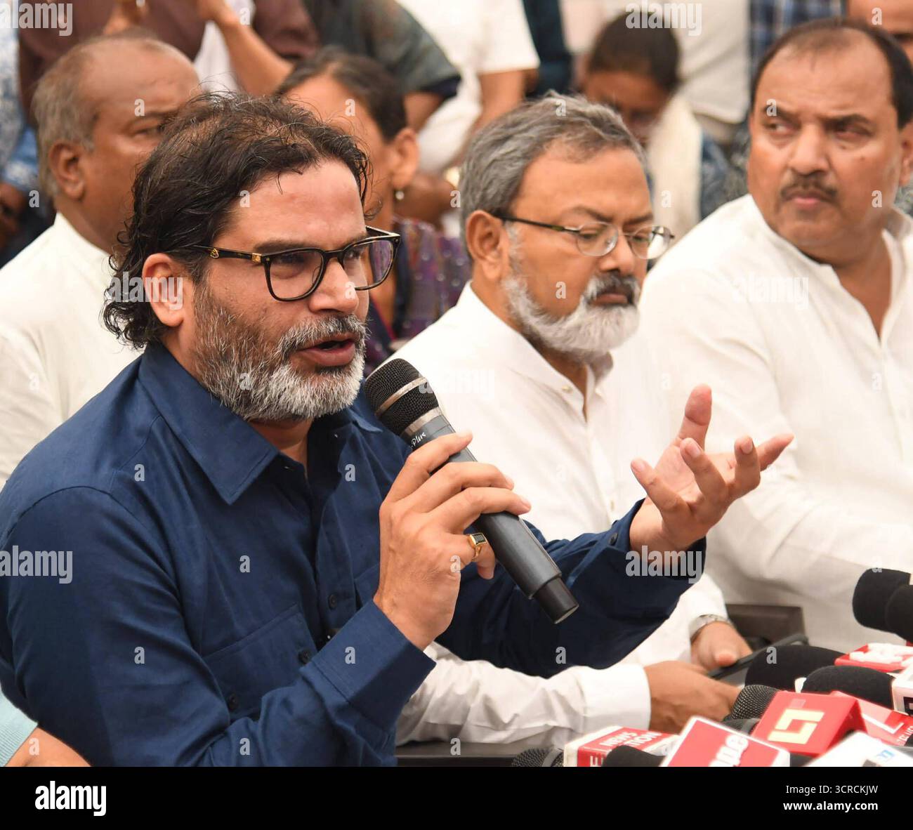 PATNA, INDIA - SEPTEMBER 29: Suraaj Party Chief Prashant Kishore ...