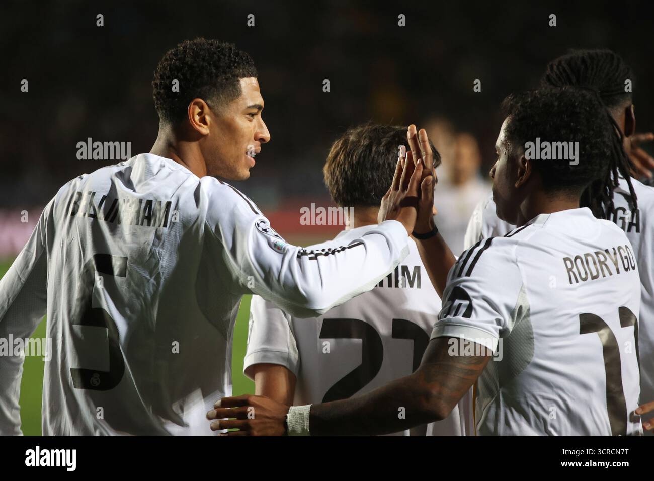 Real Madrid's Jude Bellingham, left, and Real Madrid's Rodrygo ...