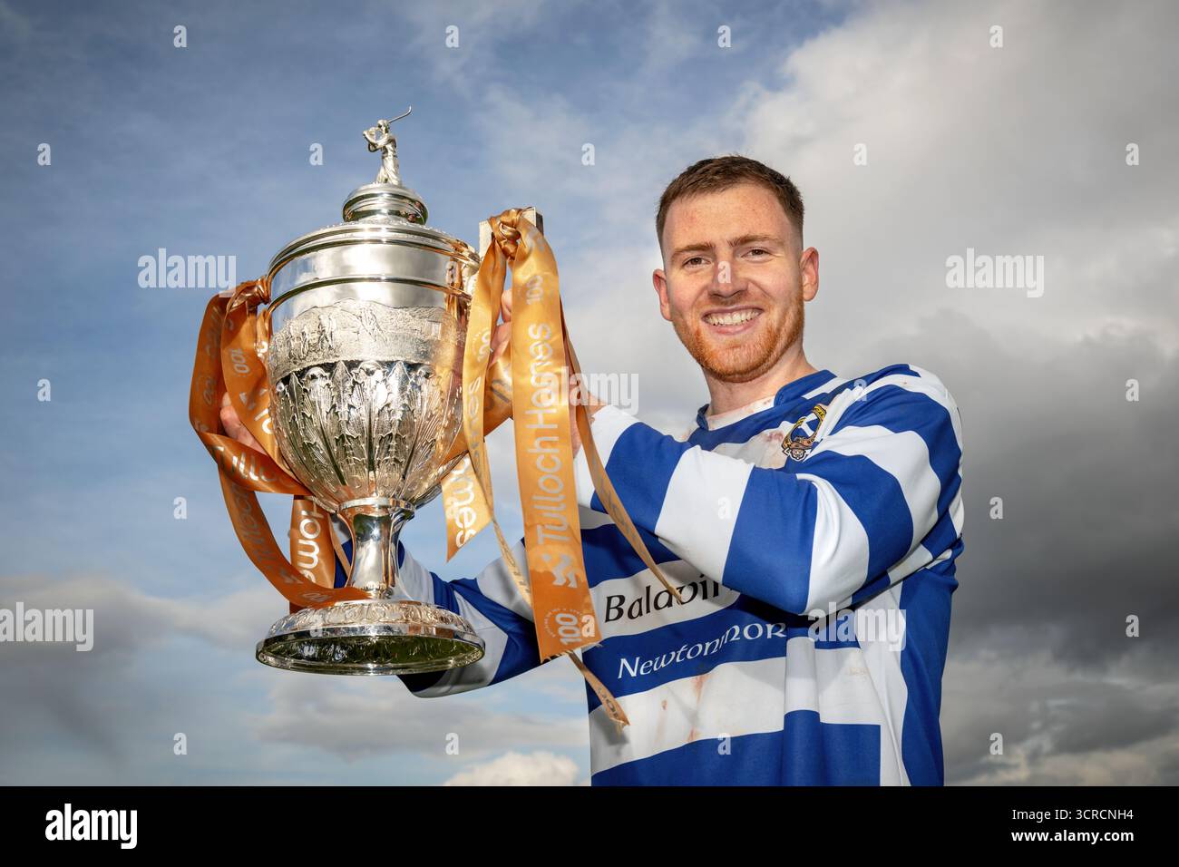 Newtonmore captain Craig Ritchie with the Tulloch Homes Camanachd Cup ...