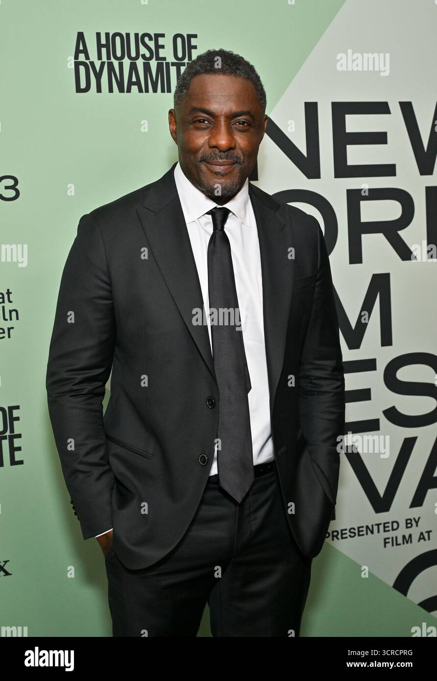 Idris Elba attends the premiere of "A House of Dynamite" at Alice Tully ...