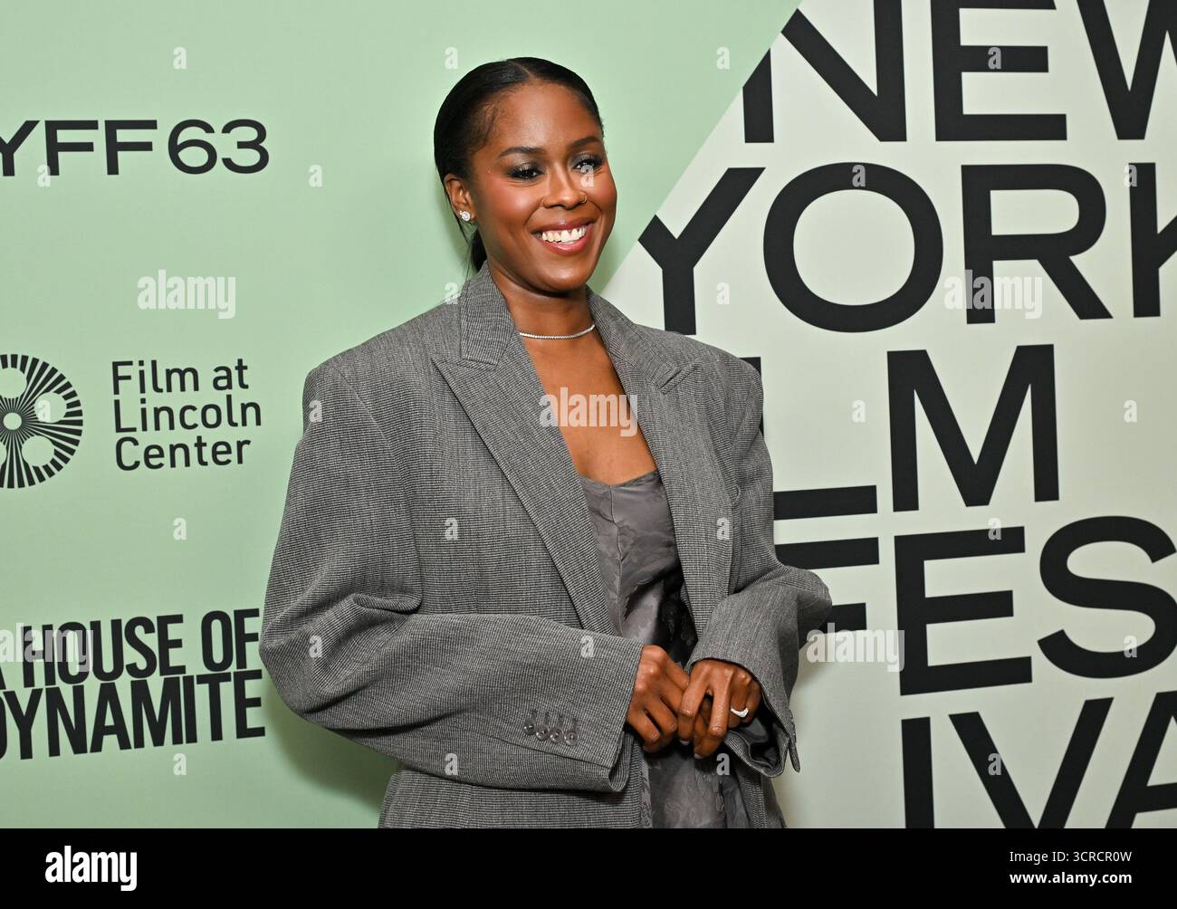 Moses Ingram attends the premiere of "A House of Dynamite" at Alice ...