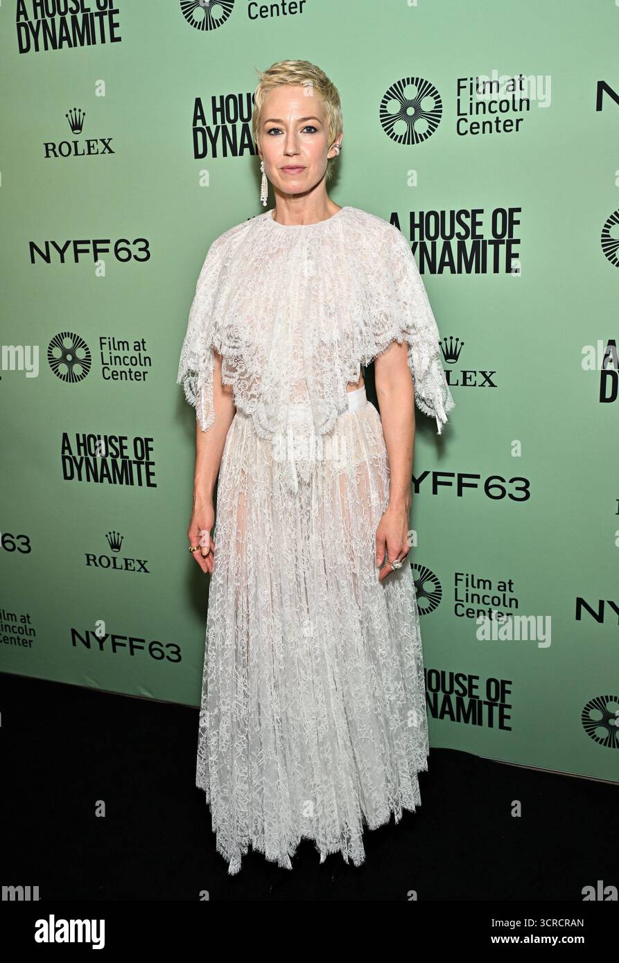 Carrie Coon attends the premiere of "A House of Dynamite" at Alice ...