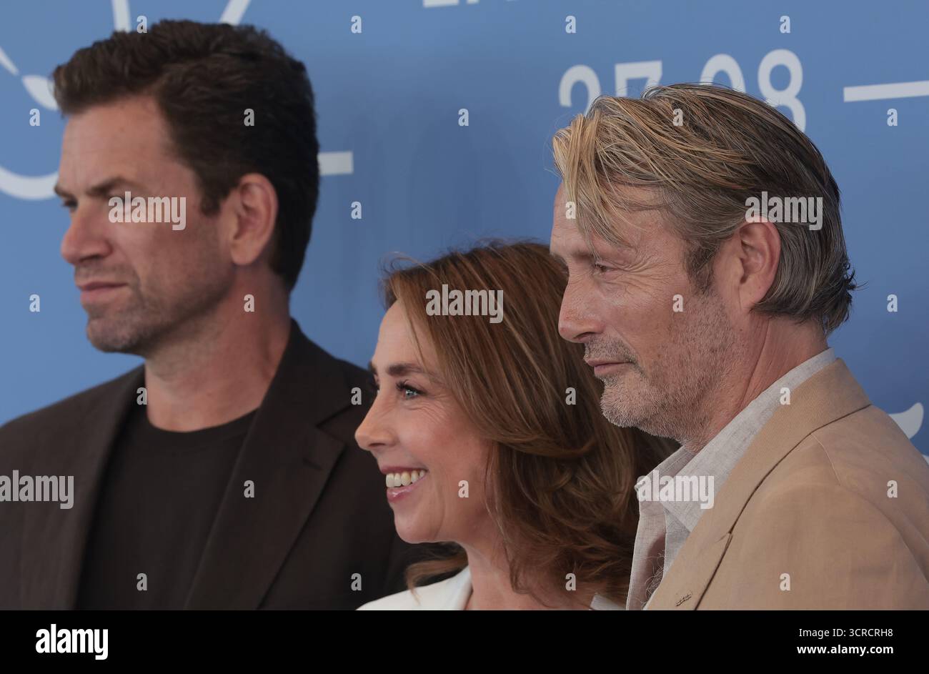 VENICE, ITALY - AUGUST 30: Nikolaj Lie Kaas, Sofie Gråbøl and Mads ...