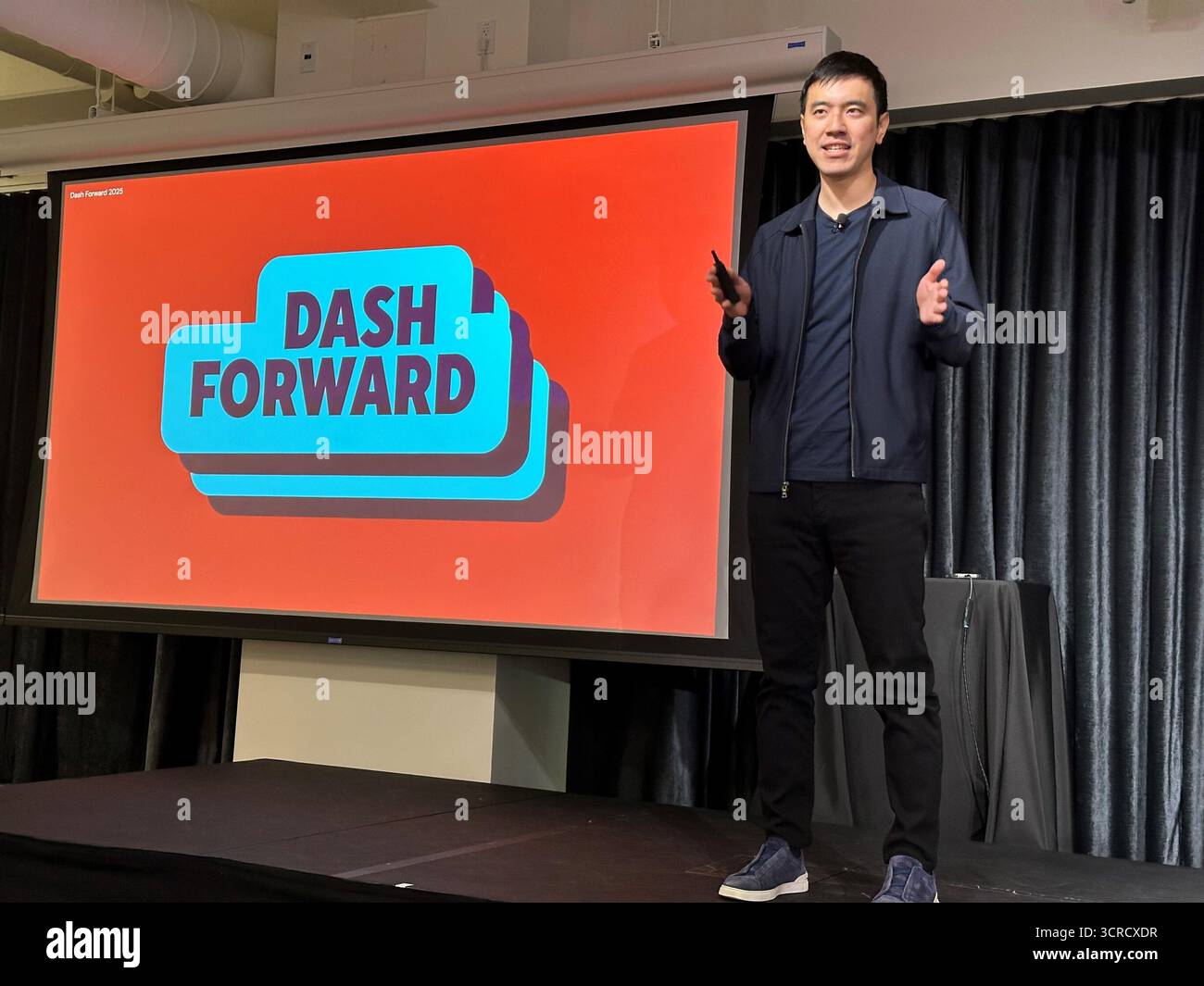 DoorDash co-founder Stanley Tang talks about a new delivery robot ...