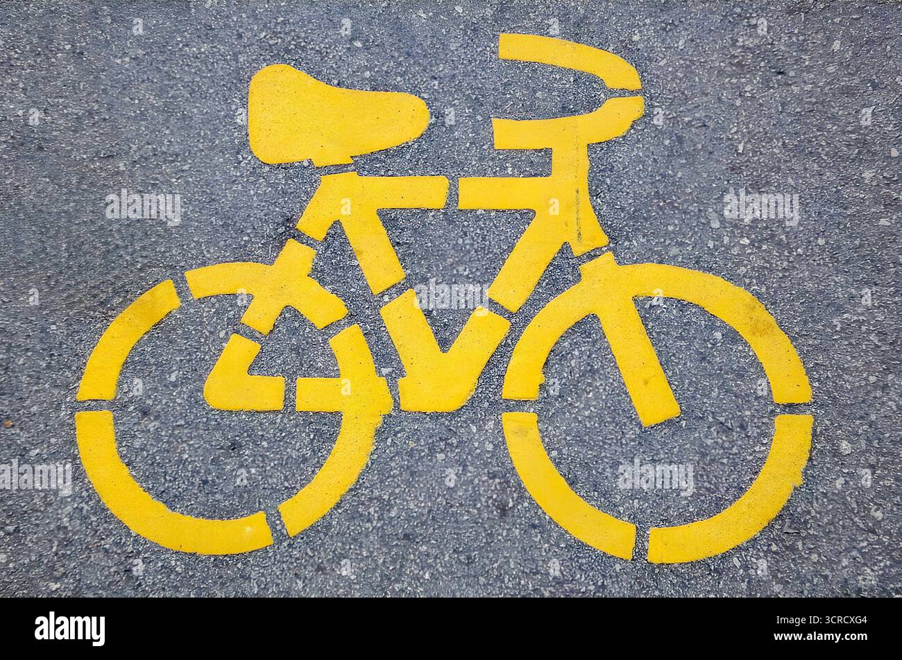 Urban mobility cycling route hi-res stock photography and images - Alamy