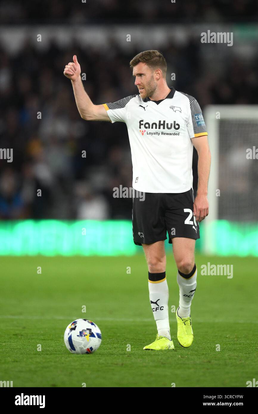 Derby County's Callum Elder during the Sky Bet Championship match at ...