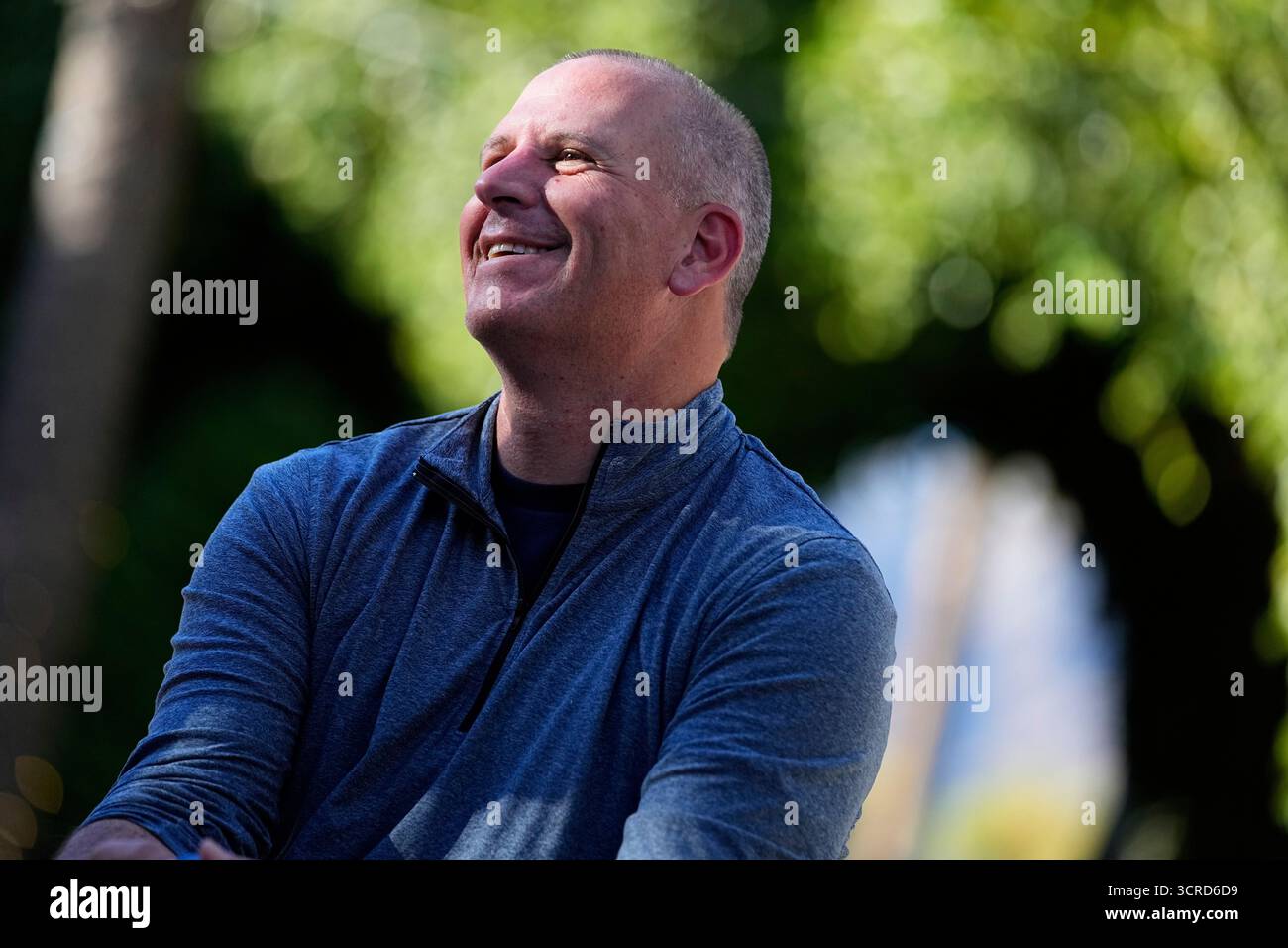 FILE - Oakland Athletics general manager David Forst speaks during ...