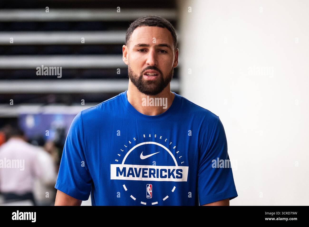 Dallas Mavericks' Klay Thompson walks off the court at NBA basketball ...