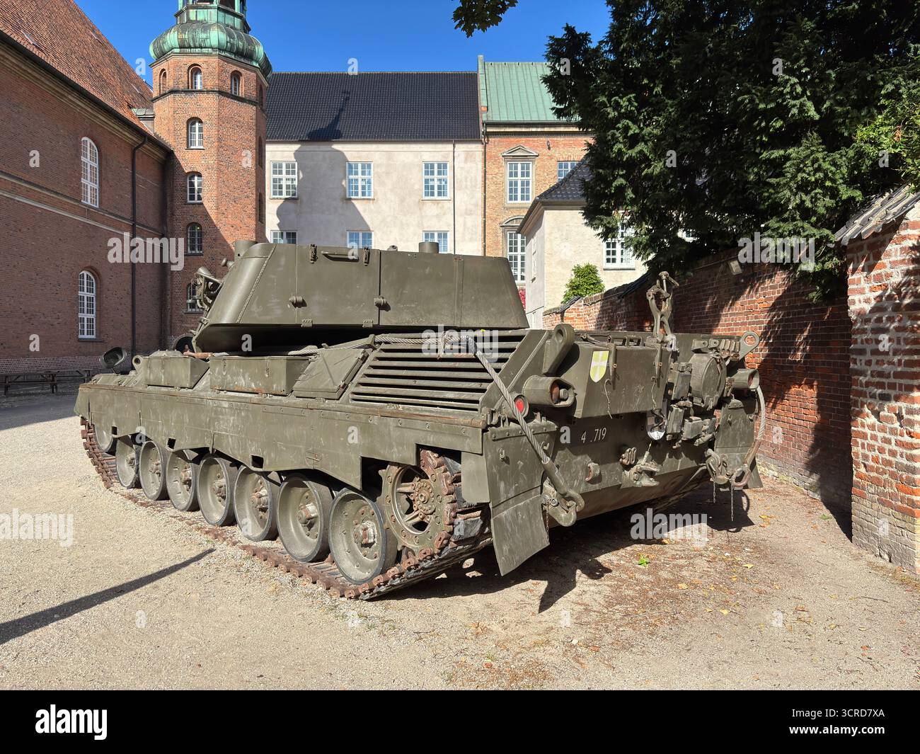 Leopard 1 main battle tank positioned for exhibit outside Copenhagen ...