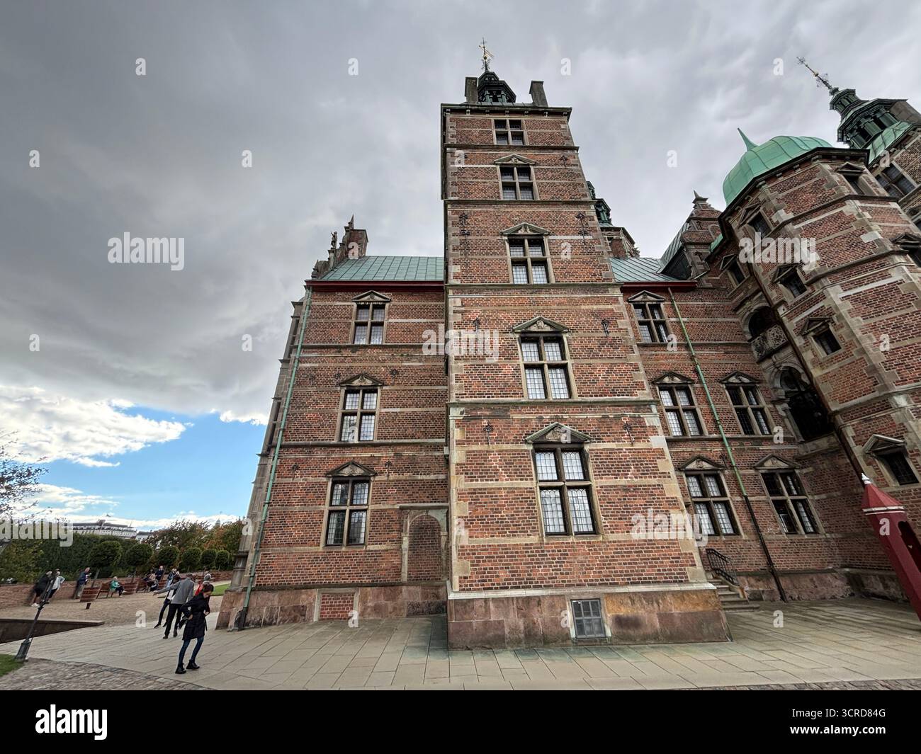 Renaissance Rosenborg Castle featuring turrets moat and gardens in ...