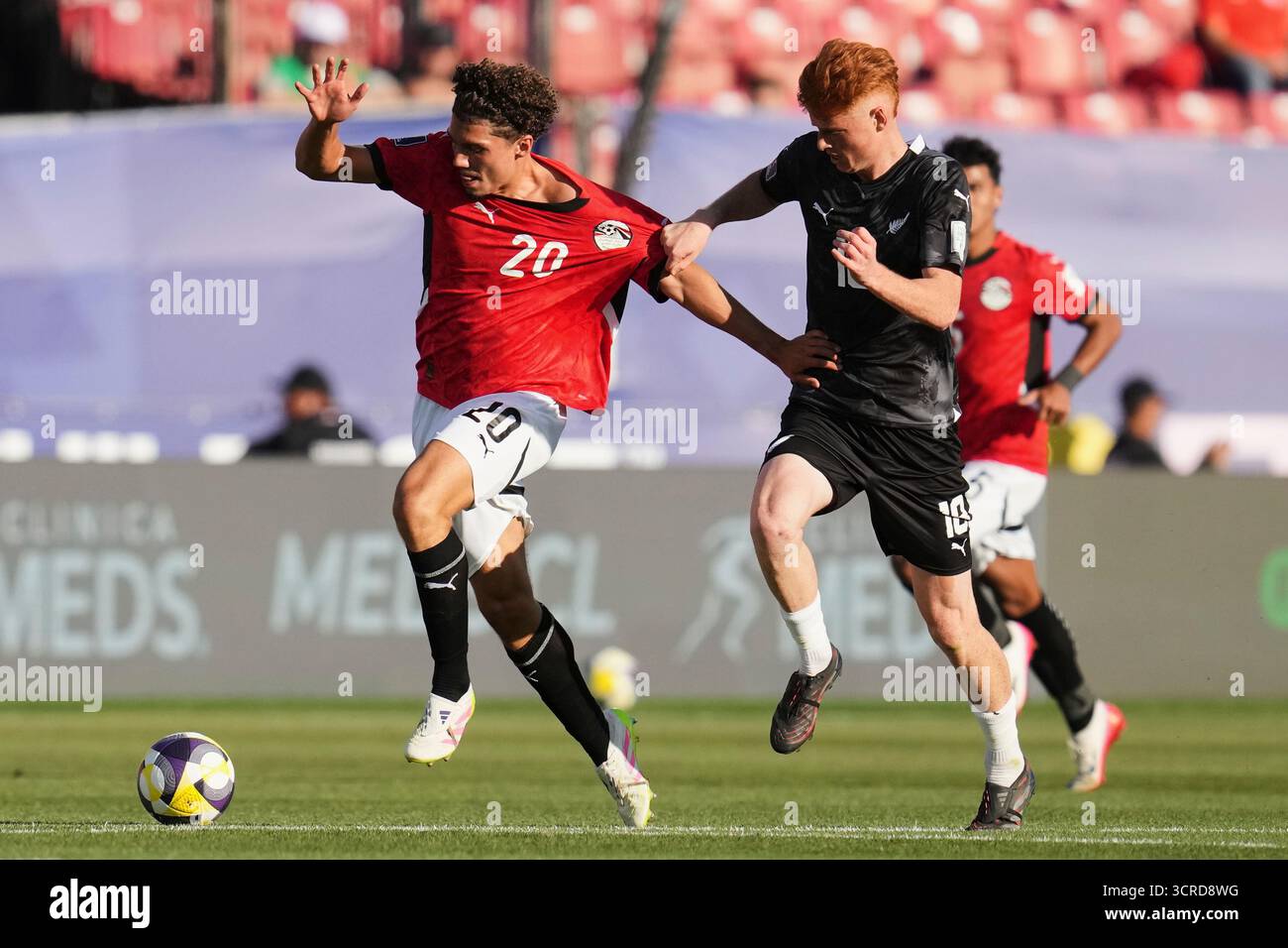 New Zealand's Nathan Walker, right, and Egypt's Selim Telib battle for ...