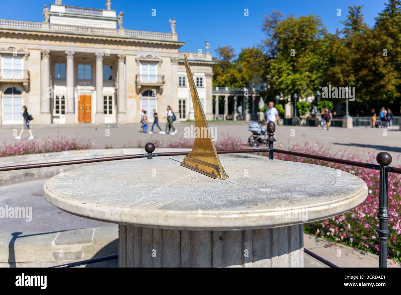 Warsaw, Poland, 15.08.20. The "Name Day" sundial founded by King ...
