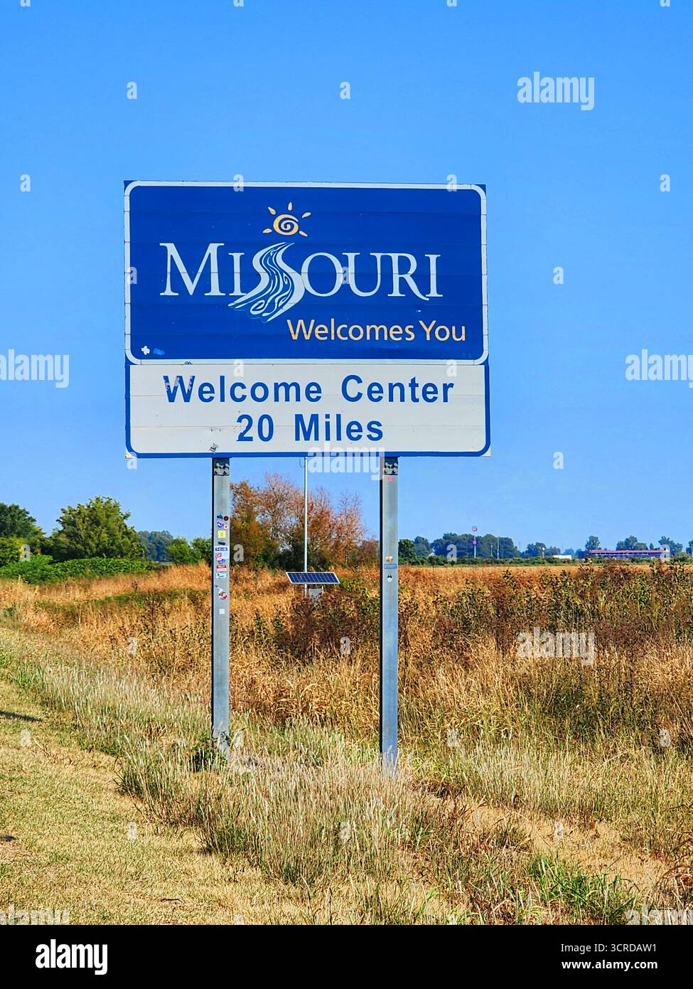 Welcome to Missouri Border Entrance Sign 09.15.2025 Stock Photo - Alamy