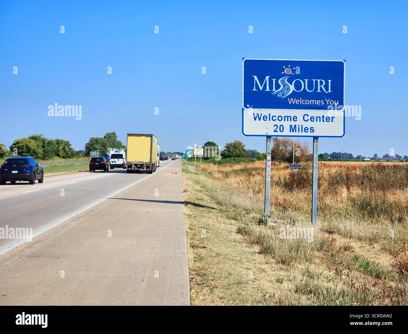 Welcome to Missouri Border Entrance Sign 09.15.2025 Stock Photo - Alamy