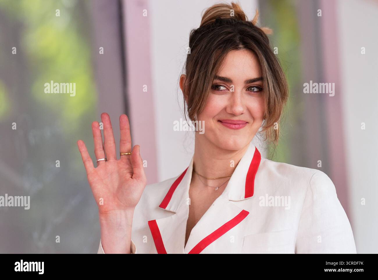 Actor Madeline Zima poses before a ceremony to award Fran Drescher a ...