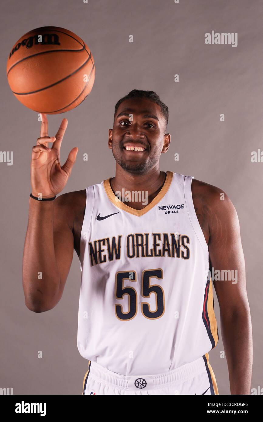 New Orleans Pelicans forward Kevon Looney (55) poses for a portrait ...