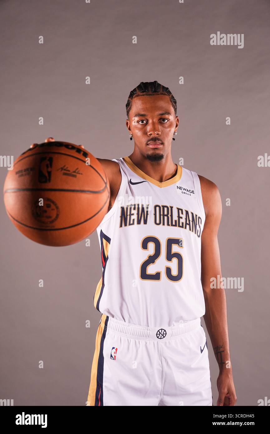 New Orleans Pelicans guard Trey Murphy III (25) poses for a portrait ...