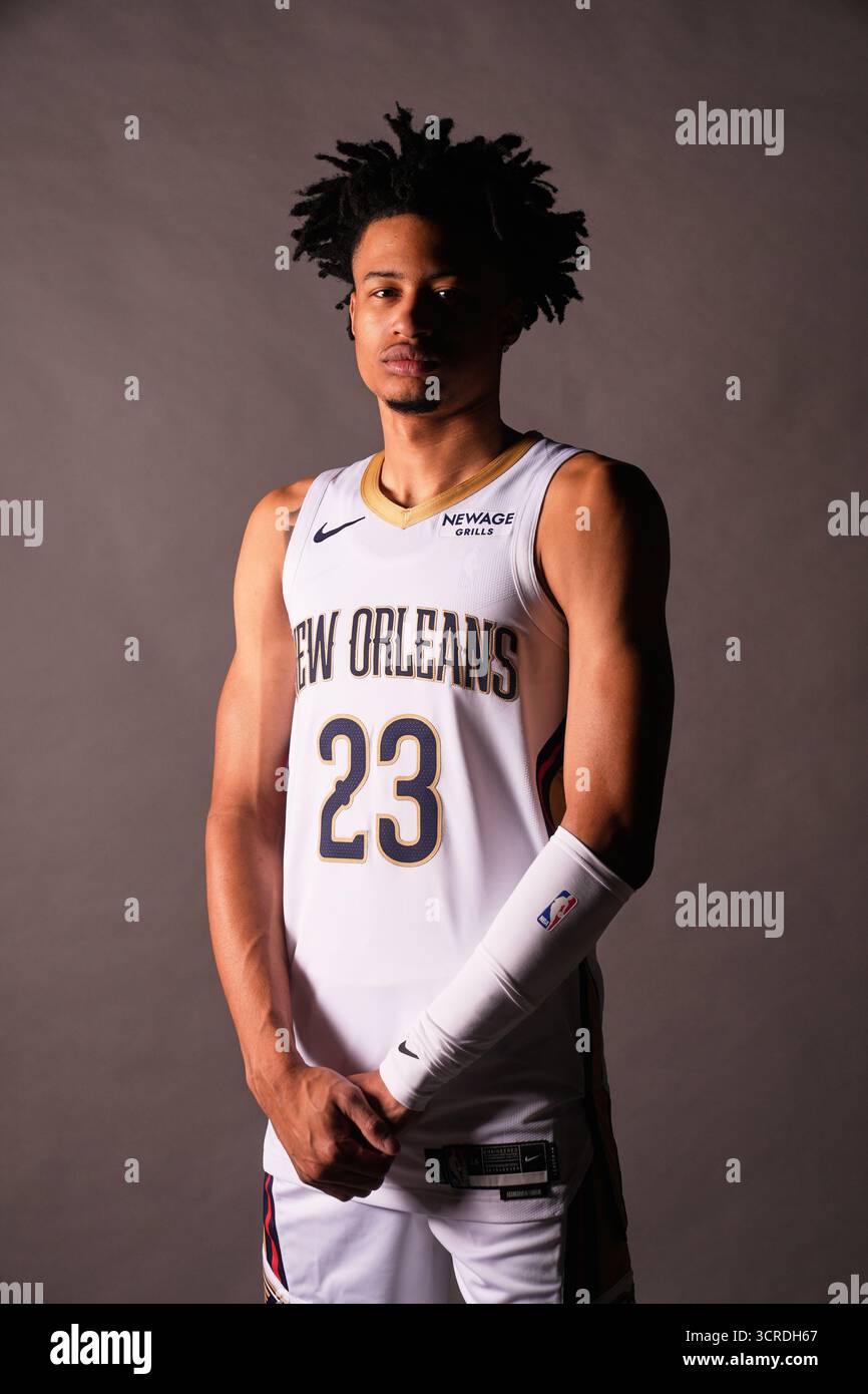 New Orleans Pelicans guard Trey Alexander (23) poses for a portrait ...