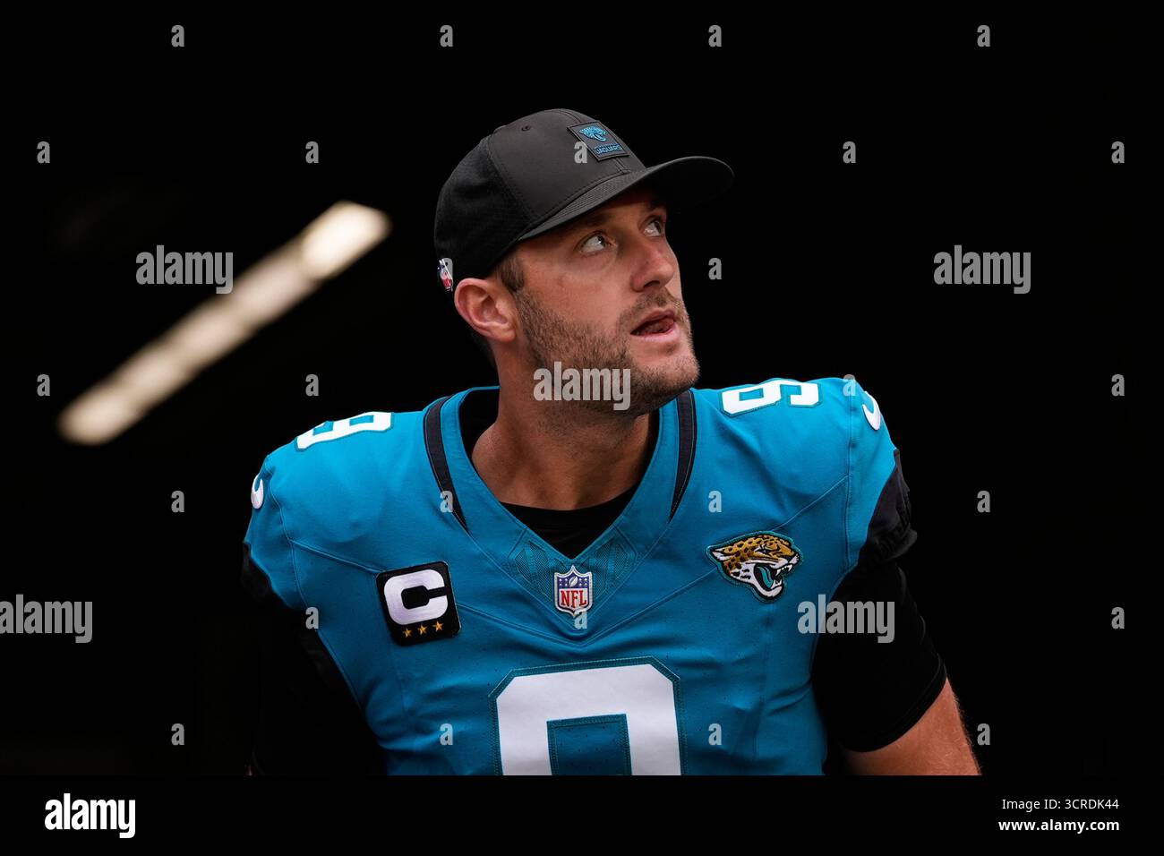 Jacksonville Jaguars punter Logan Cooke takes the field before an NFL ...