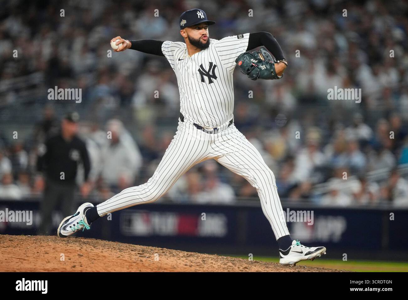 New York Yankees pitcher Fernando Cruz delivers against the Boston Red ...