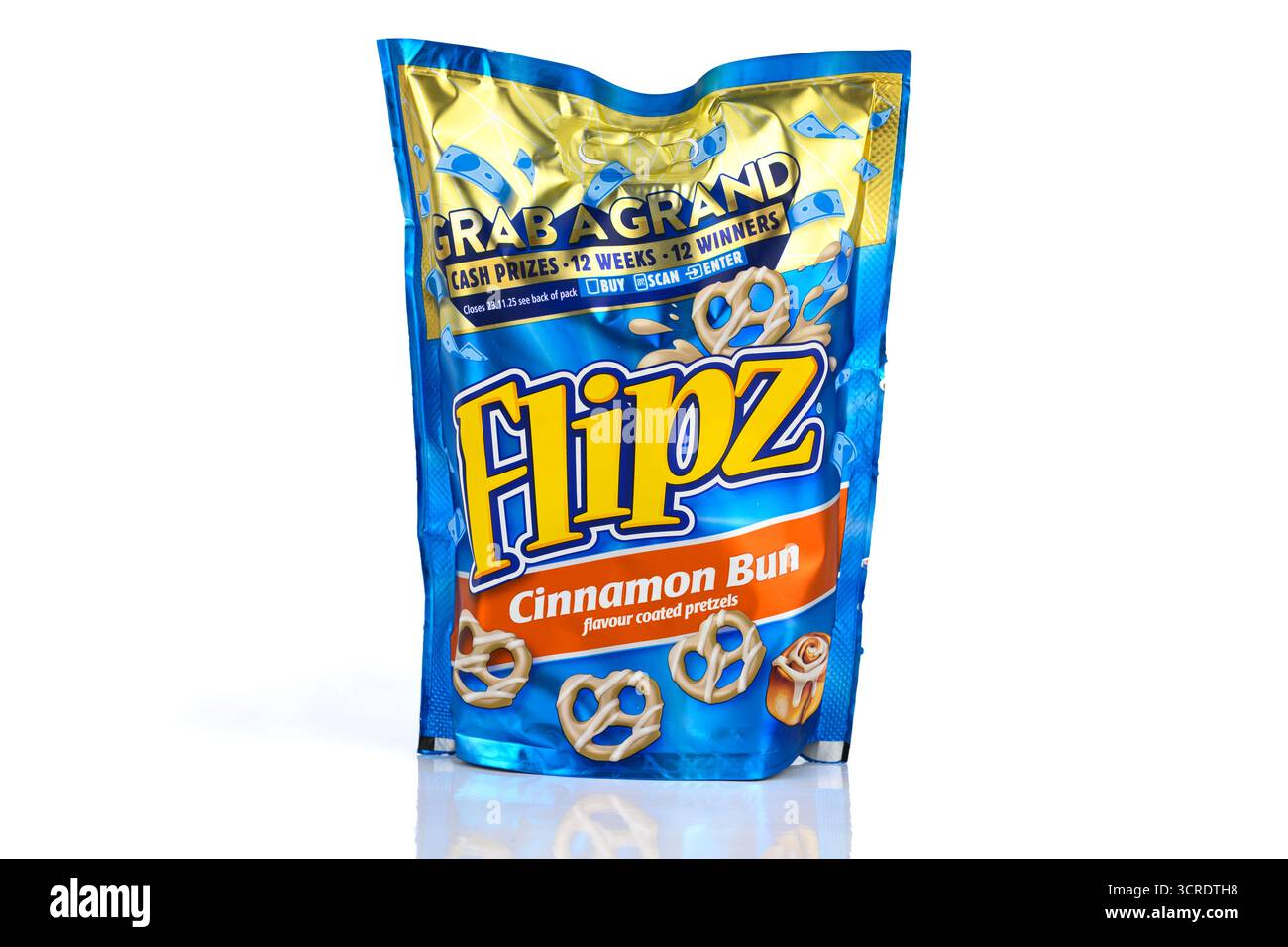 Flipz Cinnamon Bun Flavour Coated Pretzels – Wales, UK – 13 September ...