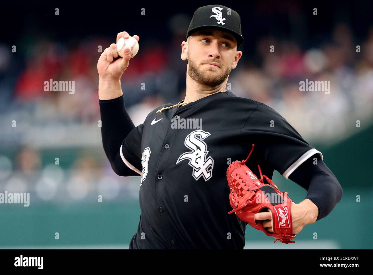 Chicago White Sox pitcher Sean Burke throws during the second inning of ...