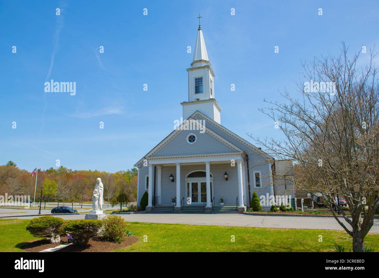 St Ann Church at 675 N Main Street in town of Raynham, Bristol County ...
