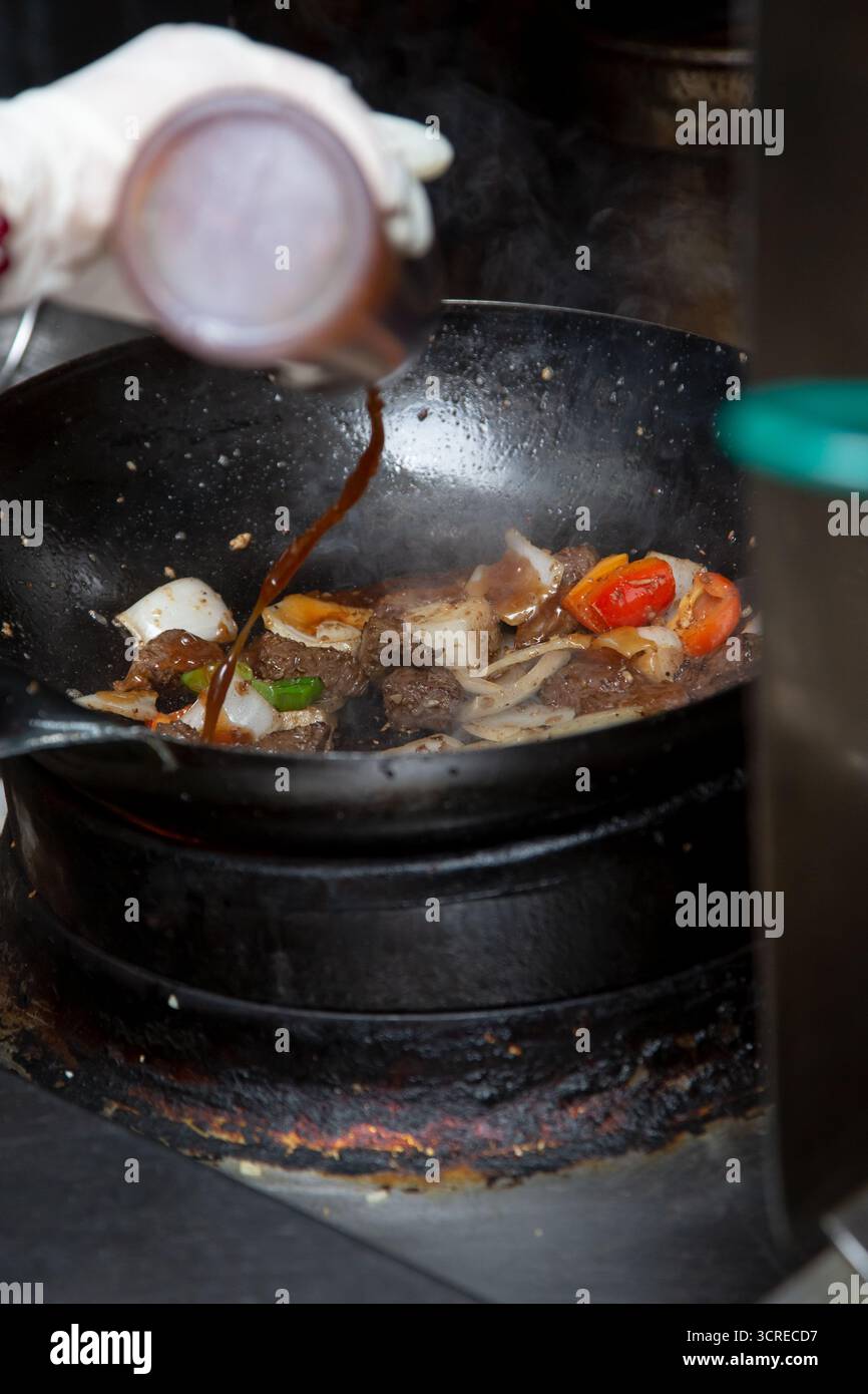 Wok menu sauce bottle hi-res stock photography and images - Alamy