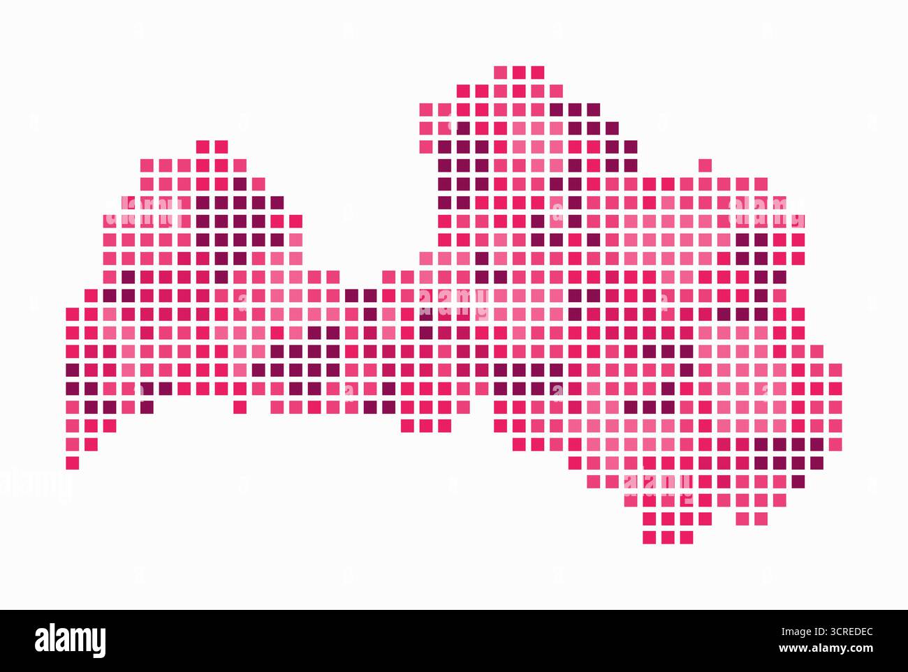 Latvia dotted map digital hi-res stock photography and images - Alamy