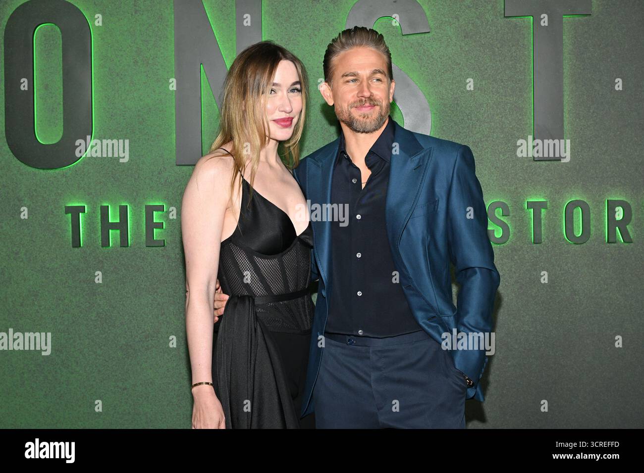 Charlie Hunnam, right, and Morgana McNelis attend the world premiere of ...