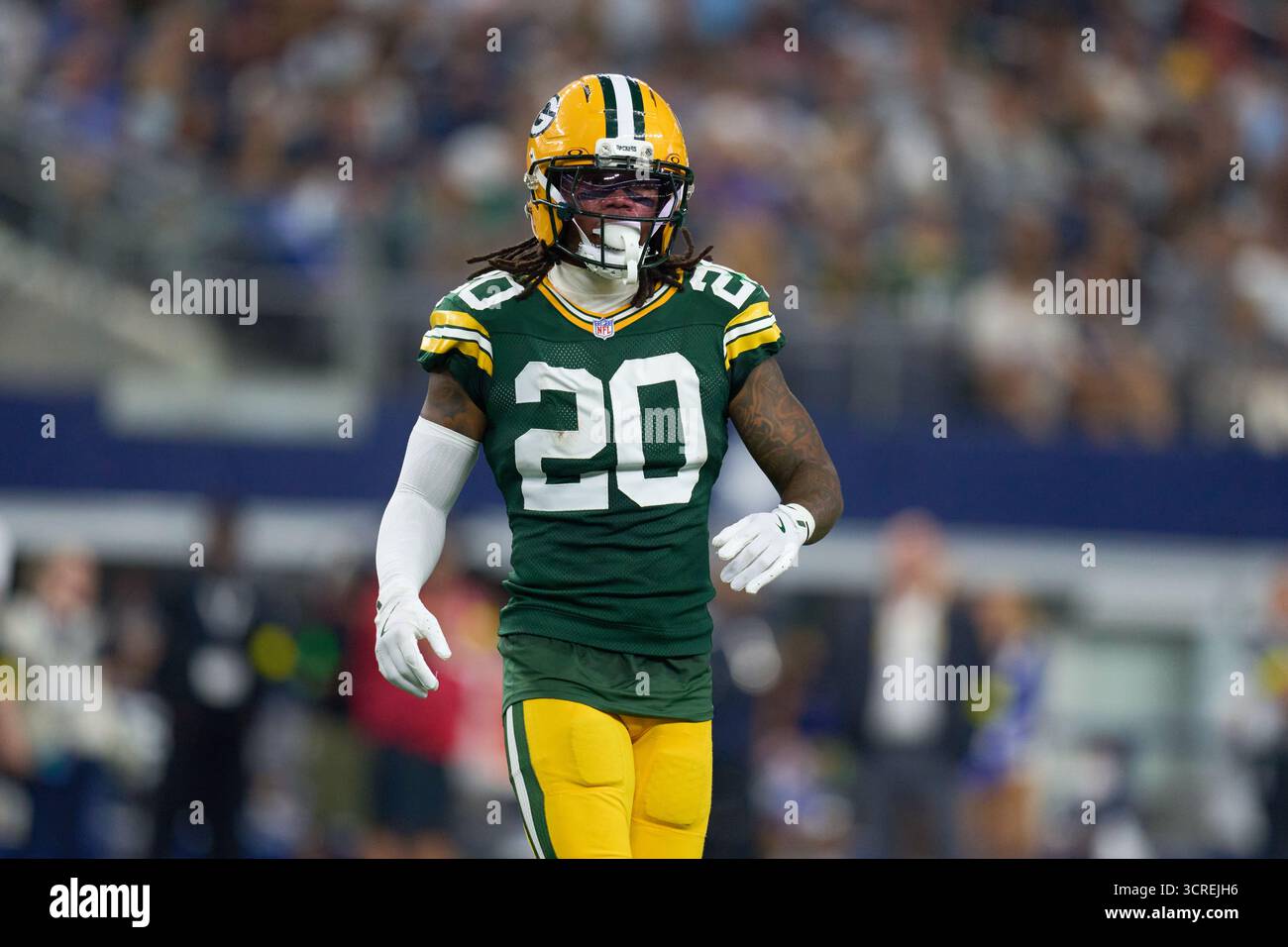 Green Bay Packers safety Javon Bullard (20) defends on a play during an ...