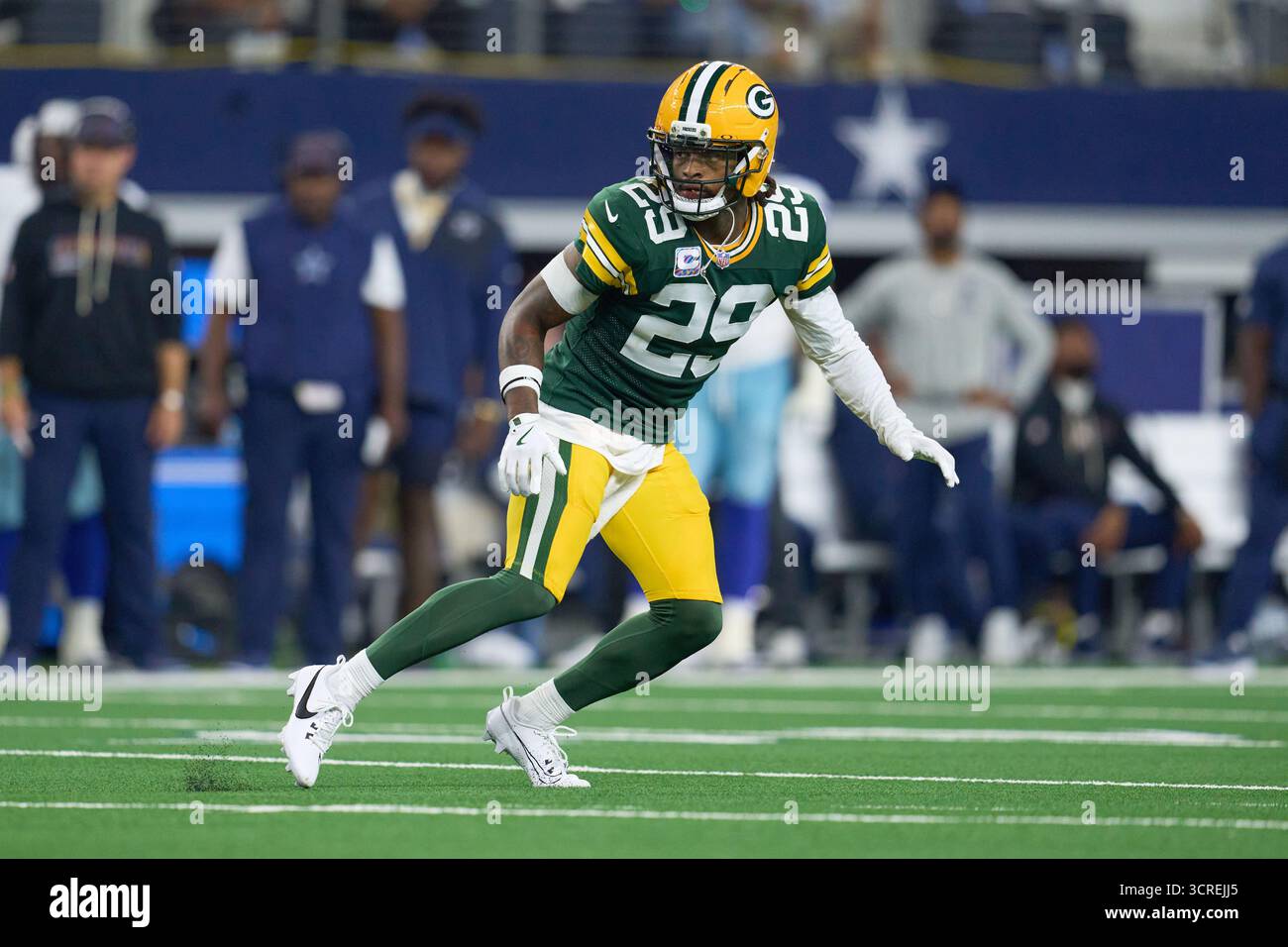 Green Bay Packers safety Xavier McKinney (29) defends on a play during ...